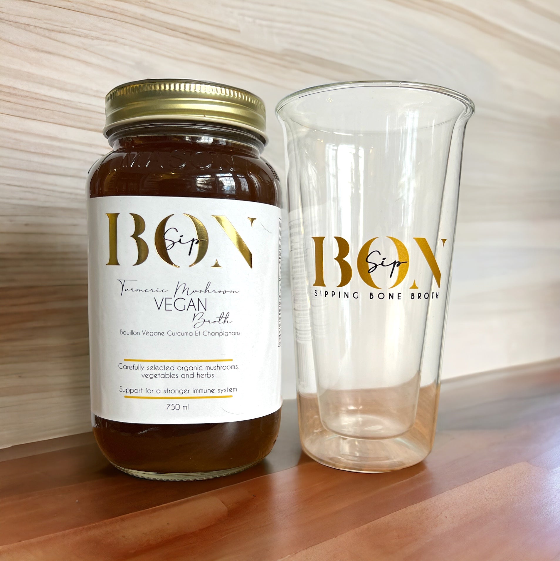 Turmeric Mushroom Vegan Broth – BON SIP